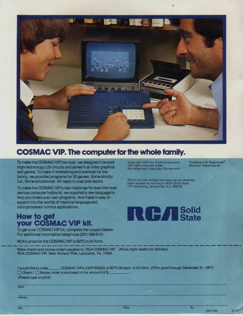 Cosmac VIP Bochure - Vintage Computer